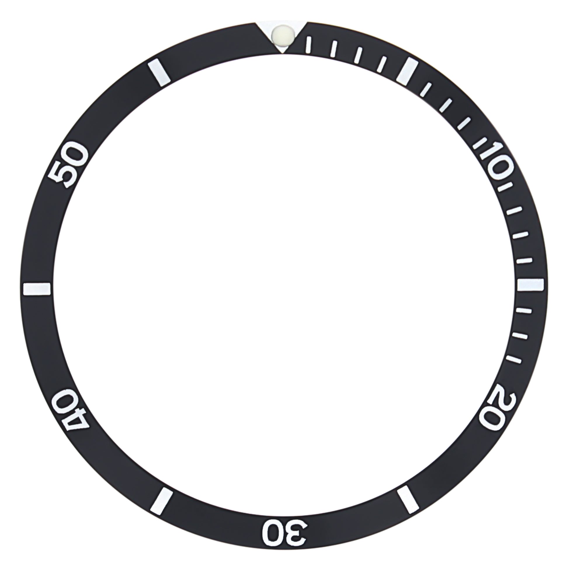 REPLACEMENT BEZEL INSERT BLACK FOR WATCH 44MM X 38MM