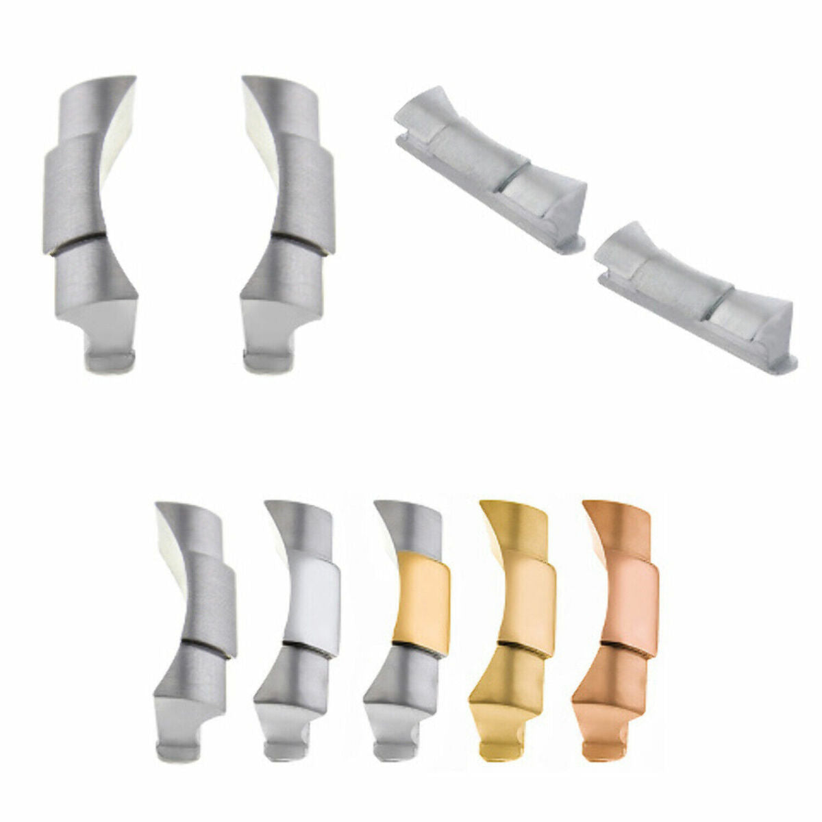 2-20MM CUSTOM STRAP END LINK FOR ROLEX DAYTONA GMT II SUBMARINER EXPLO