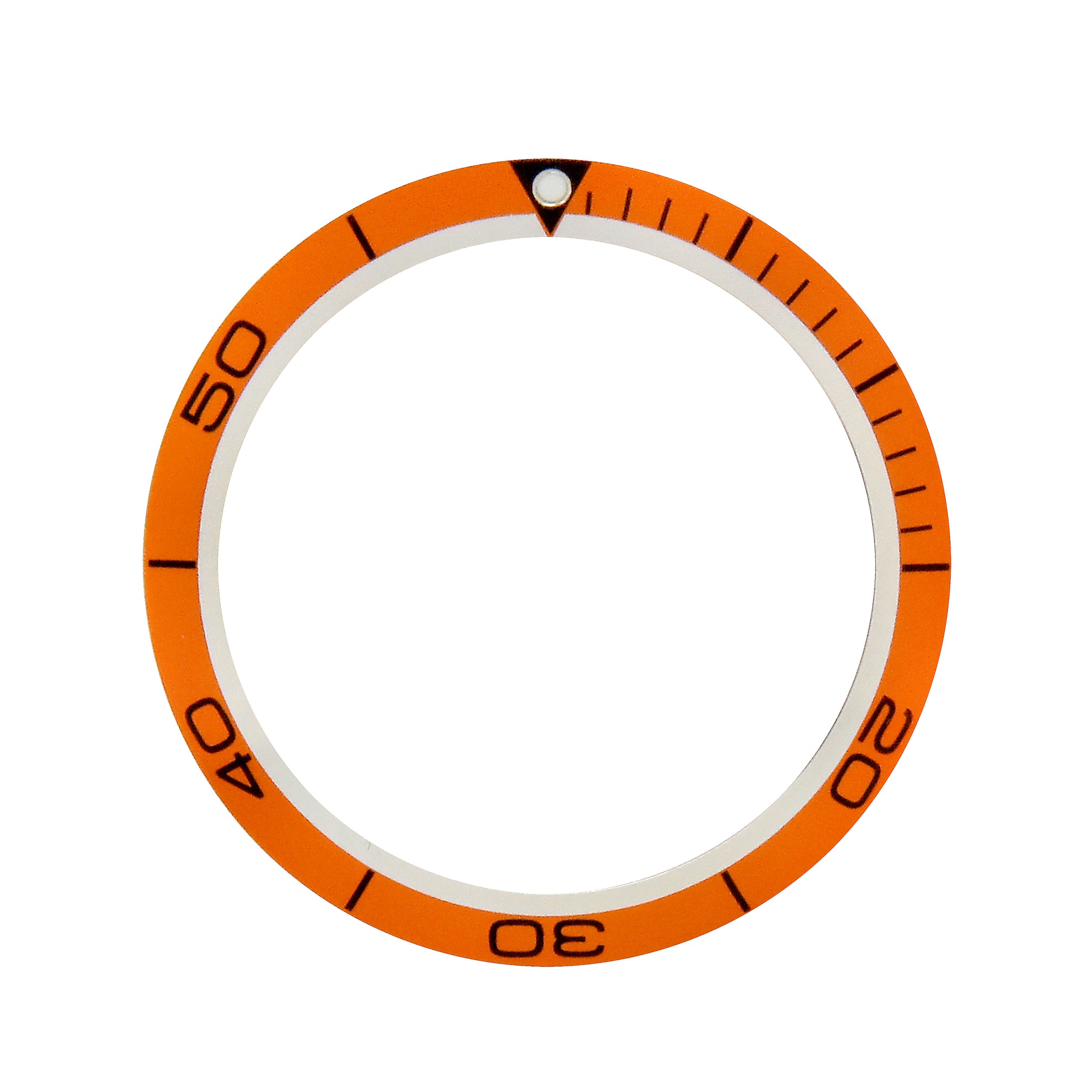 BEZEL INSERT FOR 45MM OMEGA SEAMASTER PLANET OCEAN WATCH ORANGE TOP QU